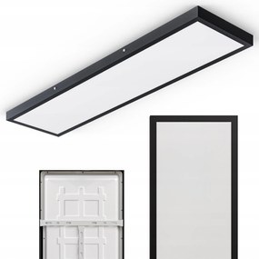 Led Stropní Svítidlo Stropní Svítidlo Nástěnný Čtverec 30x120 cm, 5400lm, 60W, černé