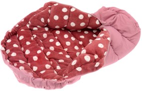 Tutumi, dětský spací pytel 90x47 cm 4v1, růžová-bordó, NAZ-04030