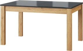 Casarredo - Komfort nábytek Rozkládací jídelní stůl KAMA 40, dub camargue/černá mat