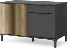 Komoda Kioto 02 110 cm grafit/dub Karlstad