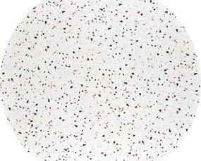 Jídelní stůl Aramis 120 cm terrazzo bílý