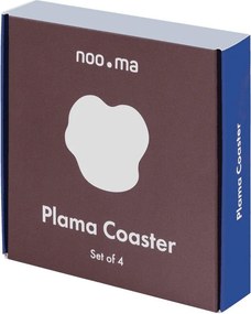 Kovové podtácky v sadě 4 ks ve stříbrné barvě Plama – noo.ma