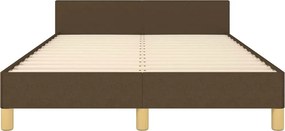 Rám postele bez matrací tmavě šedá 120x190 cm textil 3270544