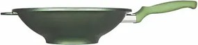 Risoli DR GREEN zelená / Pánev wok / 30 cm / litý hliník / Green Stone