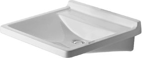 Duravit Starck 3 - Umyvadlo Med, 60x55 cm, bez otvoru pro baterii, s WonderGliss, bílá 03126000001
