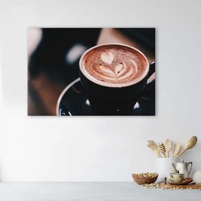 Obraz na plátně Šálek kávy Latte - 90x60 cm
