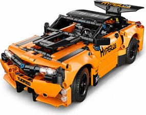 LEAN Toys Stavebnicové kostky – dálkově ovládané auto RC, oranžové, 545 dílů