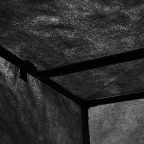 Šatní skříň černá 75 x 50 x 160 cm 282437