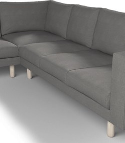 Potah na pohovku IKEA Norsborg rohová 5-místná barva šedá látka pletený vzor