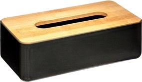 Box na kapesníky v černé barvě, 26 x 13 x 9 cm