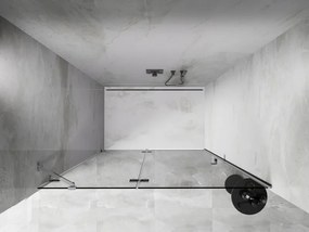 Mexen, Mexen Lunar levé výklopné sprchové dveře 135 cm, transparentní, chrom - 834-135-000-01-00-L