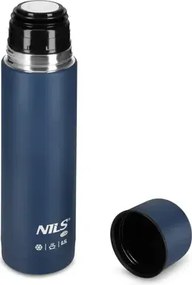 NILS Camp NC3803 modrá / Termoska / 500 ml / nerezová ocel / 12 h tepl