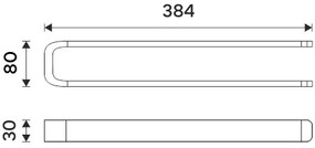 Nimco Držák na ručníky, 39 cm NIKAU - NK 30098-26