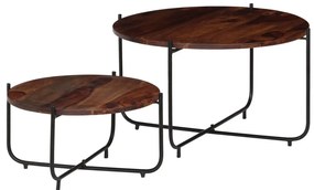 Sada konferenčních stolků 2 kusy masivní akácie 60 x 35 cm 246015