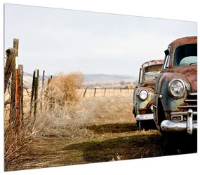 Obraz starých aut (100x70 cm)