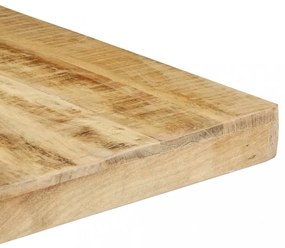 Jídelní stůl masivní dřevo / ocel Dekorhome 200x90x76 cm