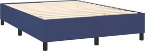 Box spring postel s matrací modrá 140x200 cm textil 3141863