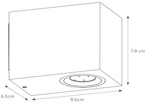 Lucide 22860/05/30 - LED Stmívatelné venkovní svítidlo ZORA 1xGU10/5W/230V IP44