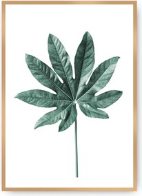 Plakát Leaf Emerald Green