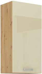 STL 45 cm skříňka horní jednodveřová ARTISAN (výška 90 cm) Barevné provedení ARTISAN: Krémový lesk