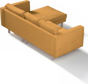Potah na pohovku IKEA Norsborg 3-místná se šezlongem barva žlutá látka pletený vzor