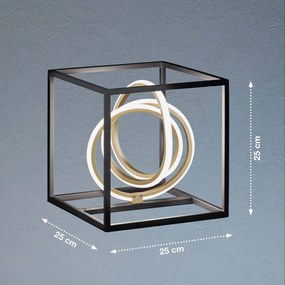 LED stolní lampa Gisi, třístupňově stmívatelná