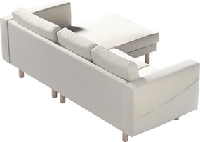 Potah na pohovku IKEA Norsborg 3-místná se šezlongem barva šedá látka sametová