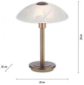 Paul Neuhaus 4026-11 - LED Stmívatelná stolní lampa ENOVA 1xG9/2,6W/230V