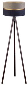 Duolla - Stojací lampa DUO 1xE27/60W/230V pr. 44 cm šedá/modrá/wenge