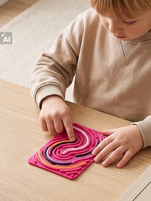 Sinsay - Silikonová senzorická deska - sytě růžová