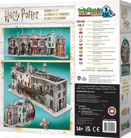 WREBBIT 3D puzzle Harry Potter: Příčná ulice / 450 dílků / od 14 let