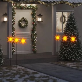 vidaXL Svítící vánoční hvězdy s hroty 3 ks LED skládací 35 cm [356199] Barva: Žlutá