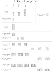 BPS-koupelny Doplňková koupelnová skříňka vysoká Amanda A V 35 P/L, antracit - Poškozeno