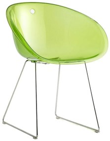 OnaDnes -20% Pedrali Zelená plastová jídelní židle GLISS 921