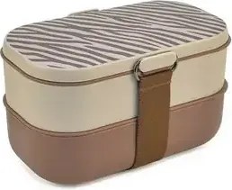 Iris Barcelona Obědový box s příborem Bento 1.35 L béžový