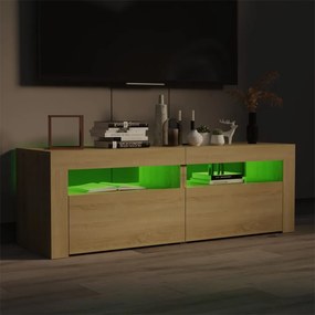 vidaXL Marketos TV skříňka s LED osvětlením dub sonoma 120 x 35 x 40 cm