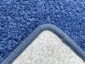 Vopi Kusový koberec Eton obdélníkový modrý 1 m2 s obšitím