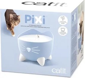 Catit Pixi světle modrá / Fontánka pro kočky / 2,5 l / filtr s trojitý