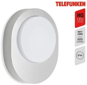 Telefunken 312004TF - LED Venkovní nástěnné svítidlo LED/8W/230V IP44 stříbrná