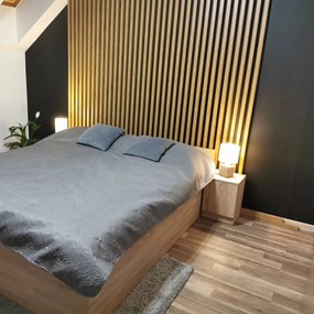 Lameo Dekorativní stěnová lamela mini - zlatá 16x30