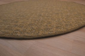 Vopi, Kusový koberec Alassio zlatohnědý kruh, 67x67 (průměr) kruh, hnědá, chodba / předsíň