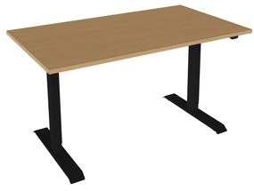 NOBL Dynamic Elektr. nastavitelný polohovací stůl 140x80 Dynamic Dekor stolové desky: buk, Barva podnože: černá