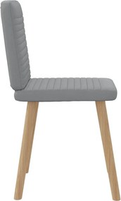 Jídelní židle 6 ks světle šedé textil 3315514