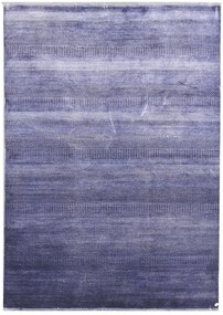 Diamond Carpets India, Ručně vázaný kusový koberec Diamond DC-MCN Lilac/silver (overdye), 140x200, fialová, chodba / předsíň