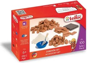 TEIFOC Stavebnice Sada cihliček II. / 100 ks / Keramika / Krabice 29x1