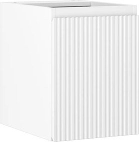 Mexen Rivel, koupelnová skříňka 35 cm, 1 dvířka, s drážkami, bílá matná, 91A21-03547-1-BF01