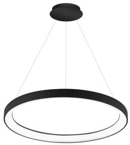 Palnas Závěsné LED svítidlo DITA ø 58 cm, černé Stmívání, řízení: bez stmívání, Dálkový ovladač: Bez dálkového ovladače