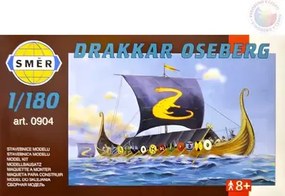 SMĚR Plastikový model Vikingská loď Drakkar Oseberg / Měřítko 1:180 /
