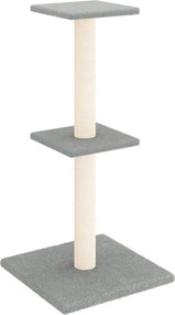Škrabadlo pro kočky se sisalovými sloupky světle šedé 73 cm 172035
