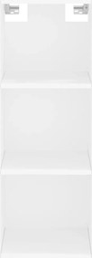 vidaXL Skříň highboard 34,5 x 34 x 180 cm kompozitní dřevo [3190109] Barva: bílá s vysokým leskem